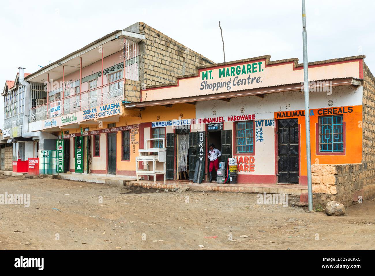 Mt Margaret shopping centre and hardware shop, near Nairobi, Kenya ...