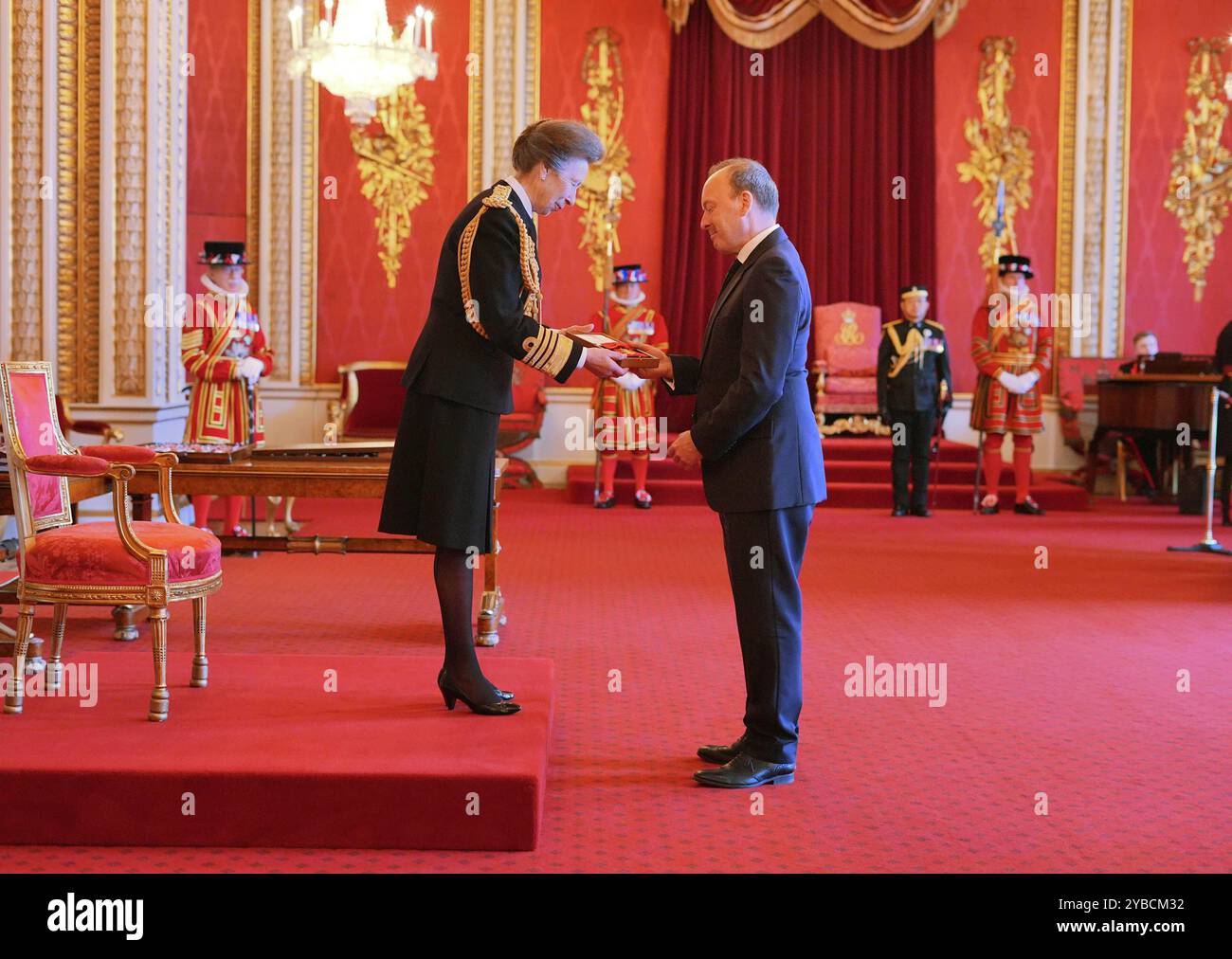 Mr orlando plunket greene receives the insignia for the order of the ...
