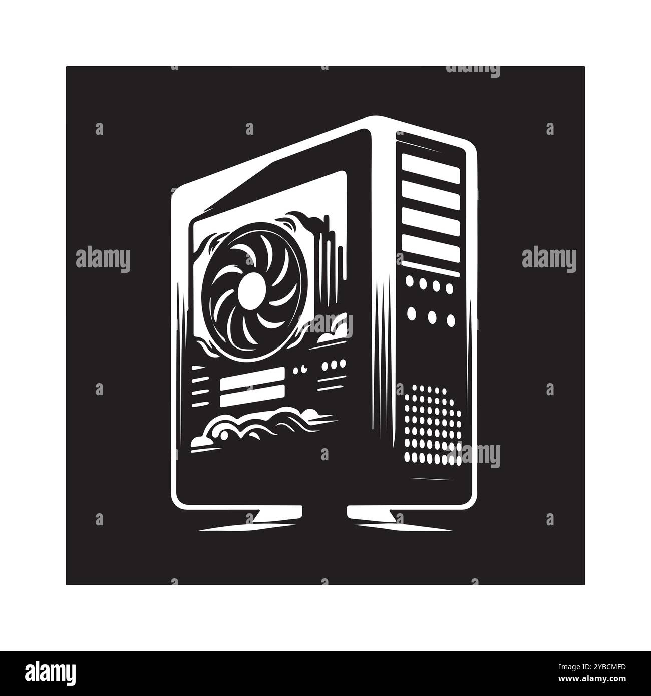 Woman computer silhouette Stock Vector Images - Alamy