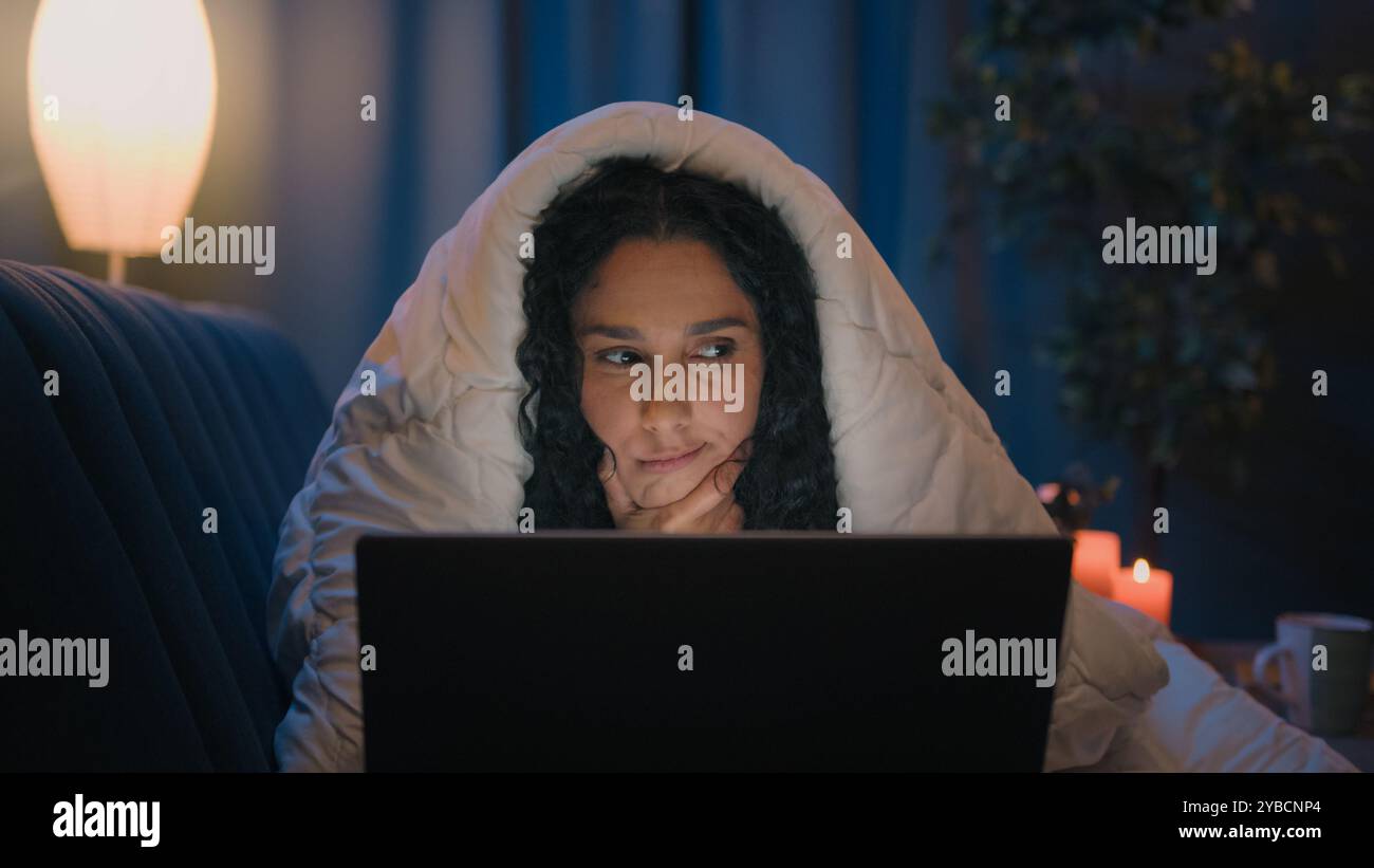 Tired girl insomnia woman Indian Arabian female worried failure pensive ...