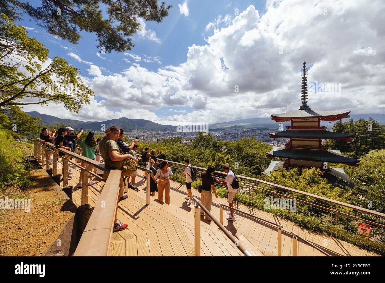 Arakurayama Sengen Park in Japan Stock Photo - Alamy