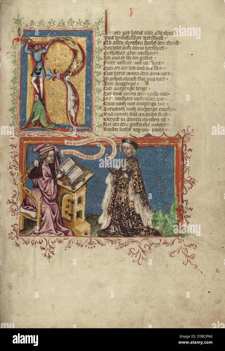 Scribe medieval female hi-res stock photography and images - Alamy