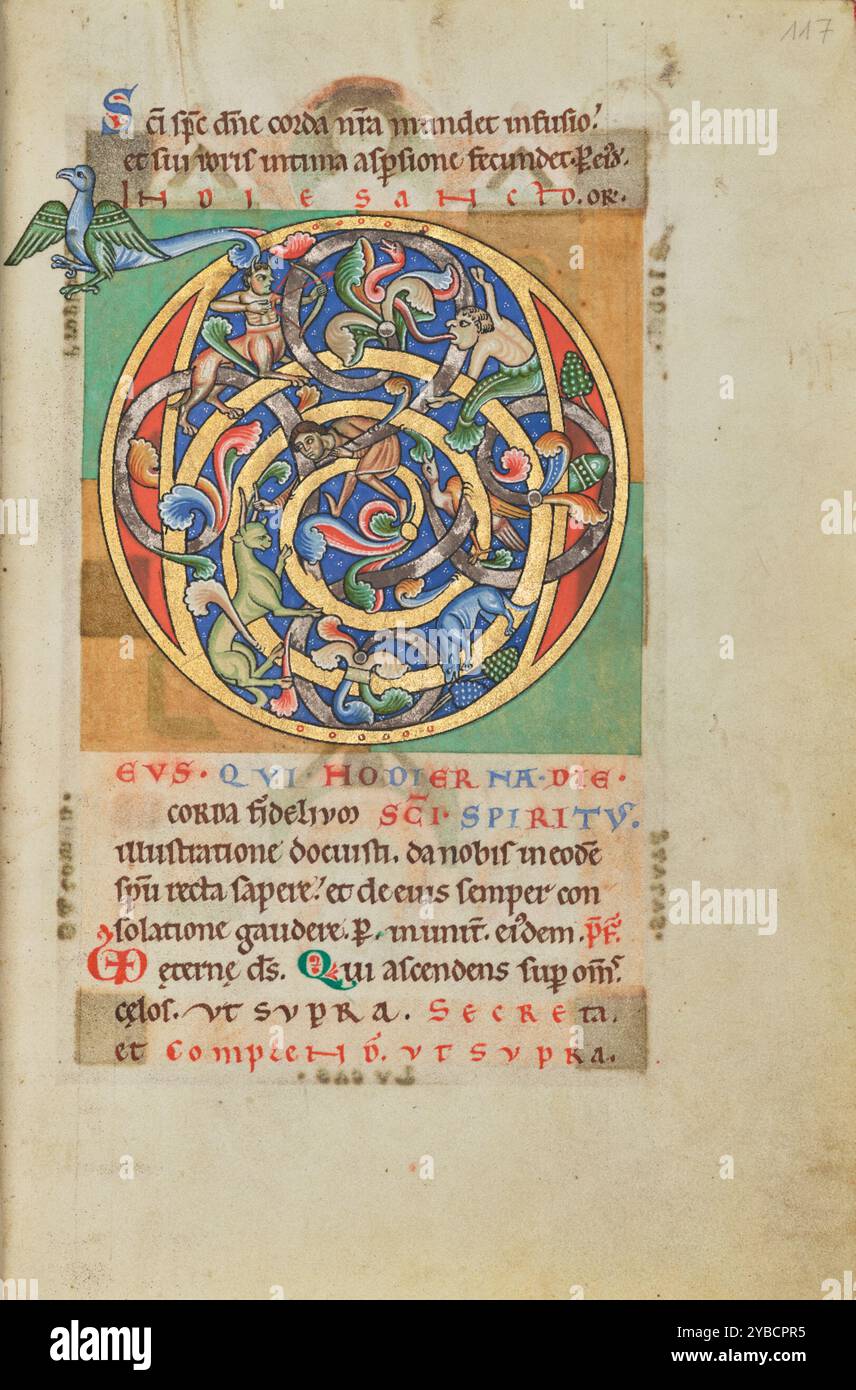Inhabited Initial D; Stammheim Missal, probably 1170s. Additional Info ...