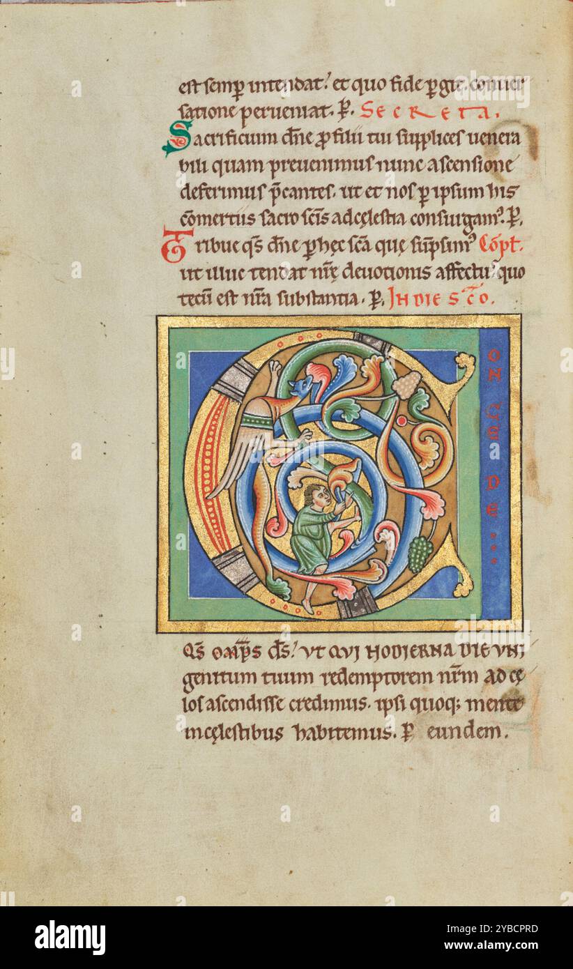 Inhabited Initial C; Stammheim Missal, probably 1170s. Additional Info ...