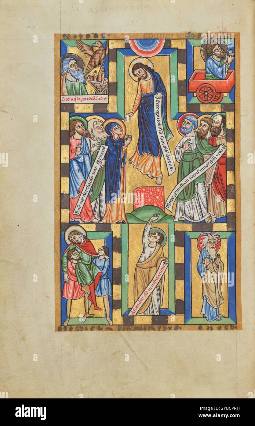 The Ascension; Stammheim Missal, probably 1170s. Additional Info:In the ...