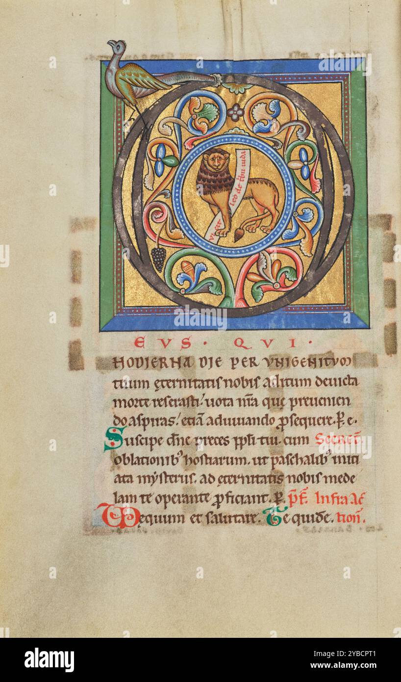 Initial D: The Lion of Judah; Stammheim Missal, probably 1170s ...