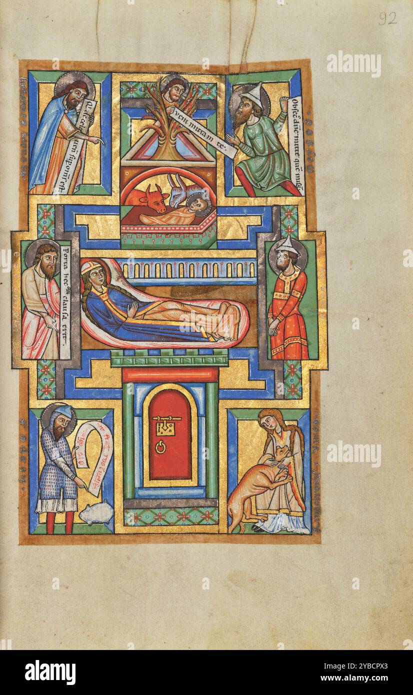 The Nativity; Stammheim Missal, probably 1170s. Additional Info:A full-page miniature prefaces ...