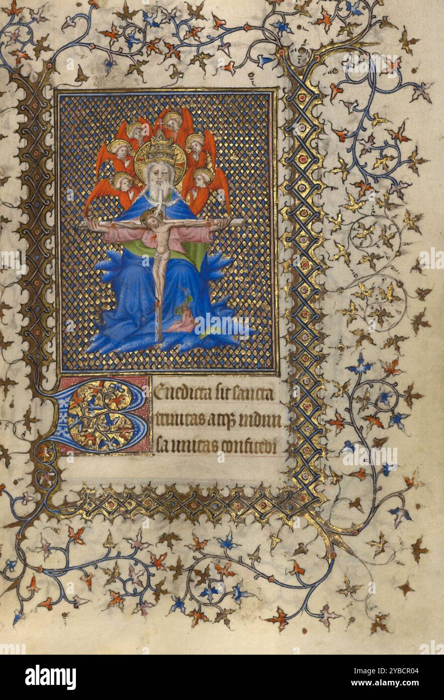 The Trinity; Book of Hours, about 1410. The Throne of Grace: God the ...