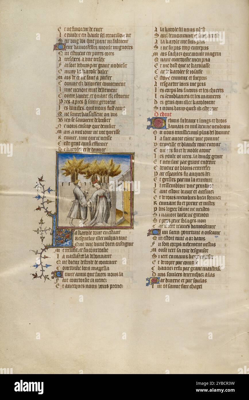 The Female Personification of Courtesy Opening a Garden Door to the ...