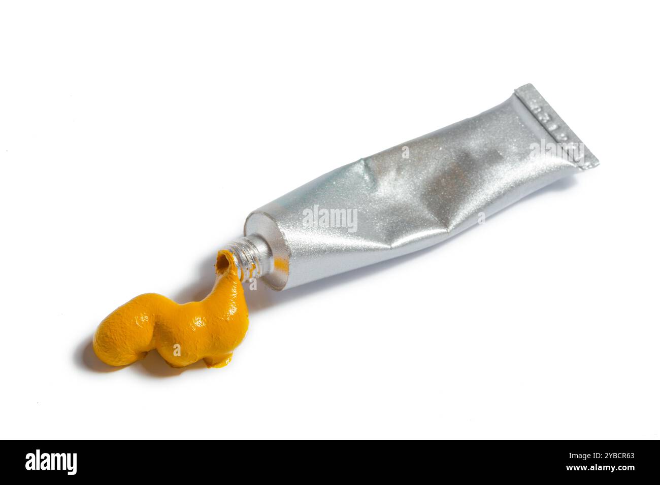 paint in tubes isolated on white Stock Photo - Alamy