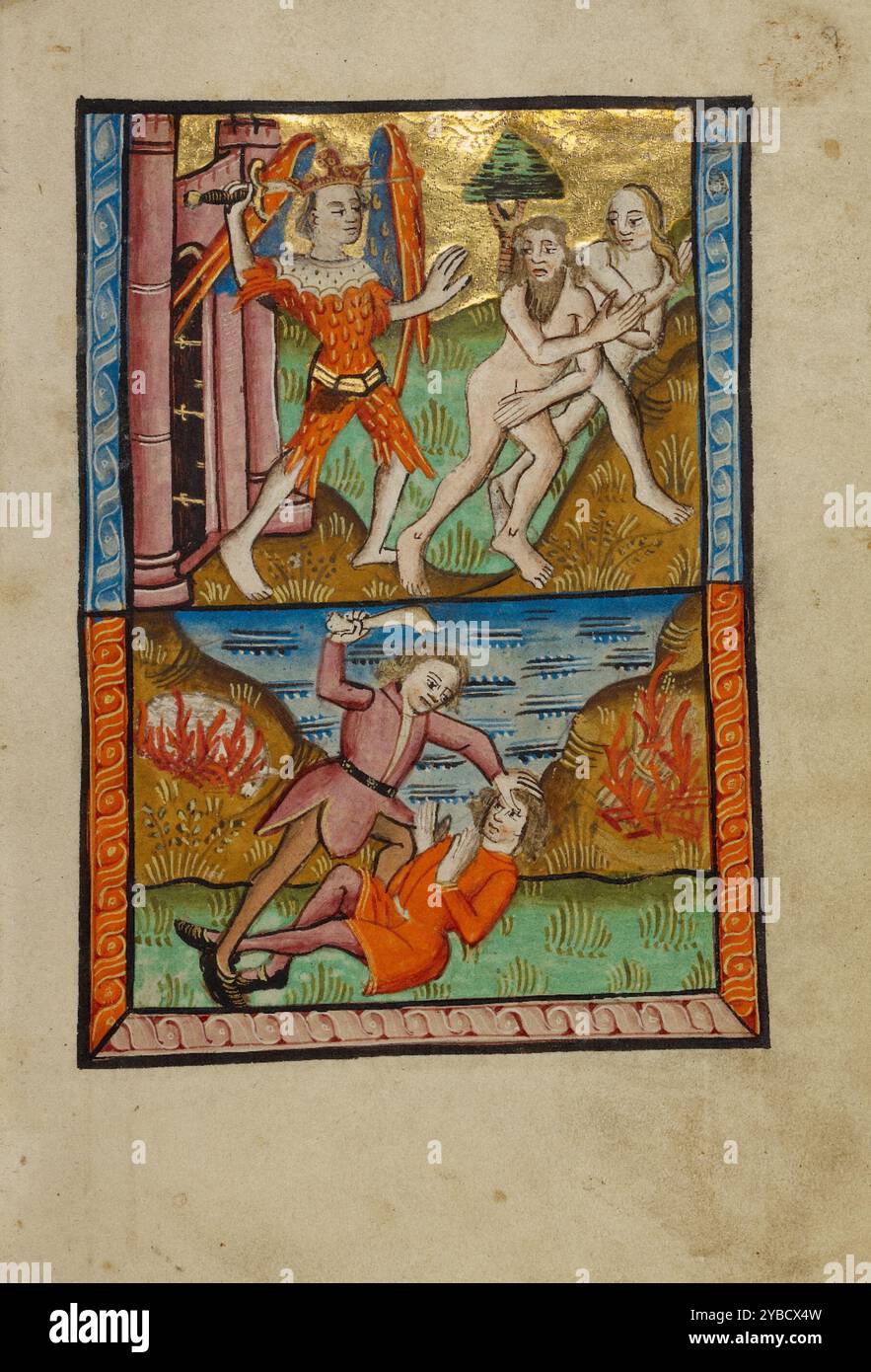 The Expulsion, about 1480-1490. Additional Info:Illustrated Vita ...