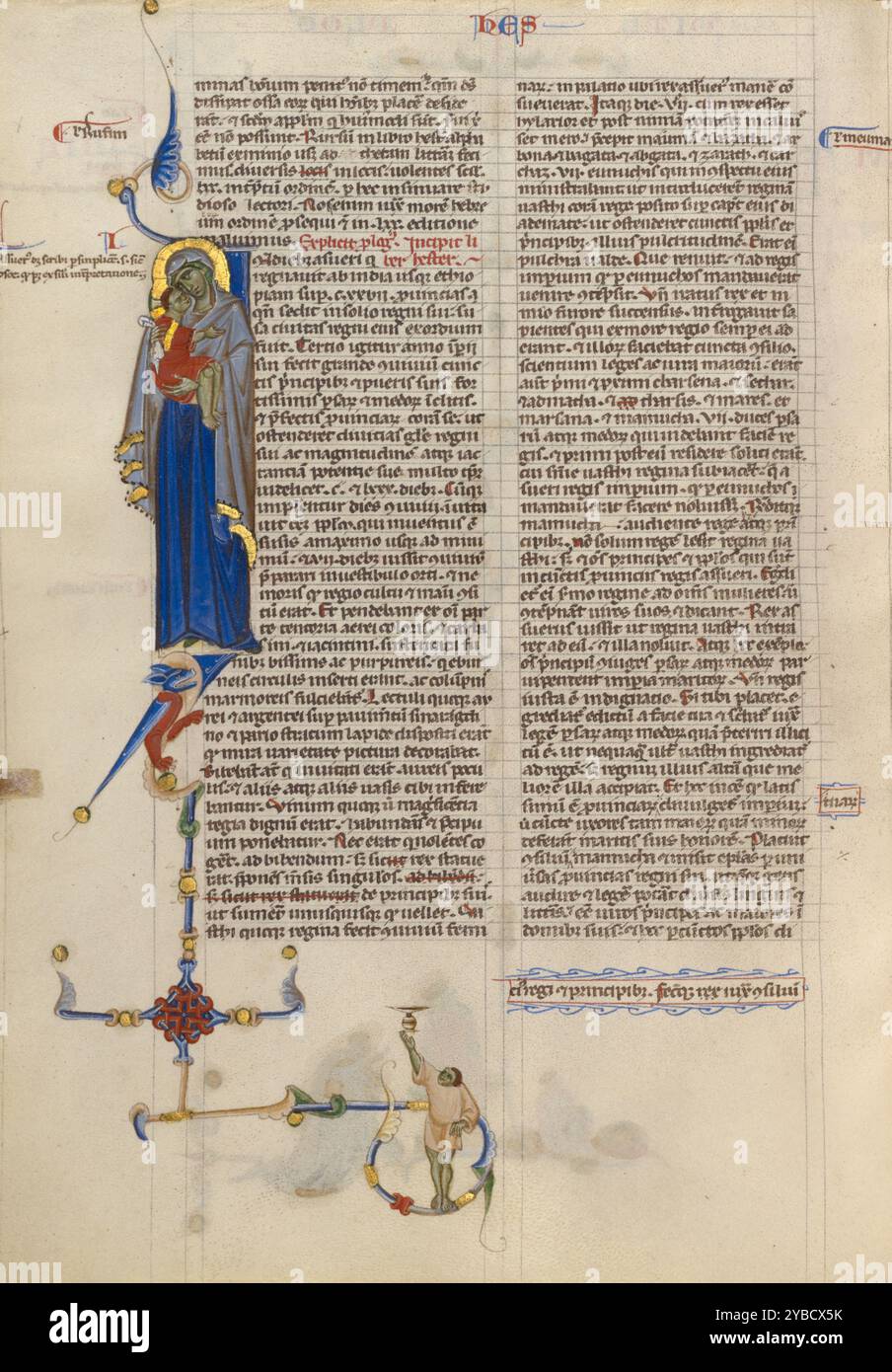 Initial I: Virgin and Child; Abbey Bible, about 1250-1262. Additional ...