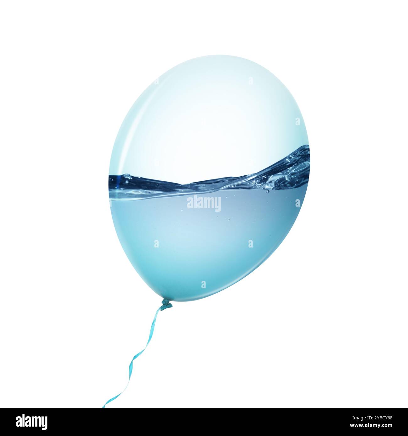 Balloon with water inside on white background Stock Photo - Alamy