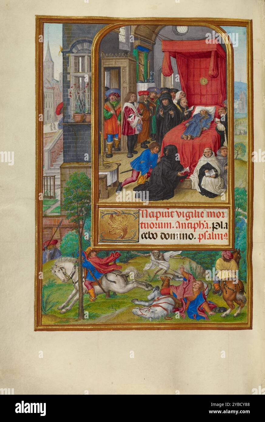 Deathbed Scene; Spinola Hours, about 1510-1520. Additional Info:This ...