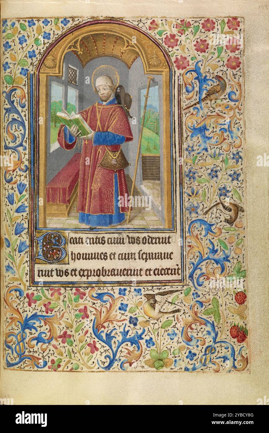 Saint James as a Pilgrim; Book of Hours, about 1466-1470 Stock Photo ...