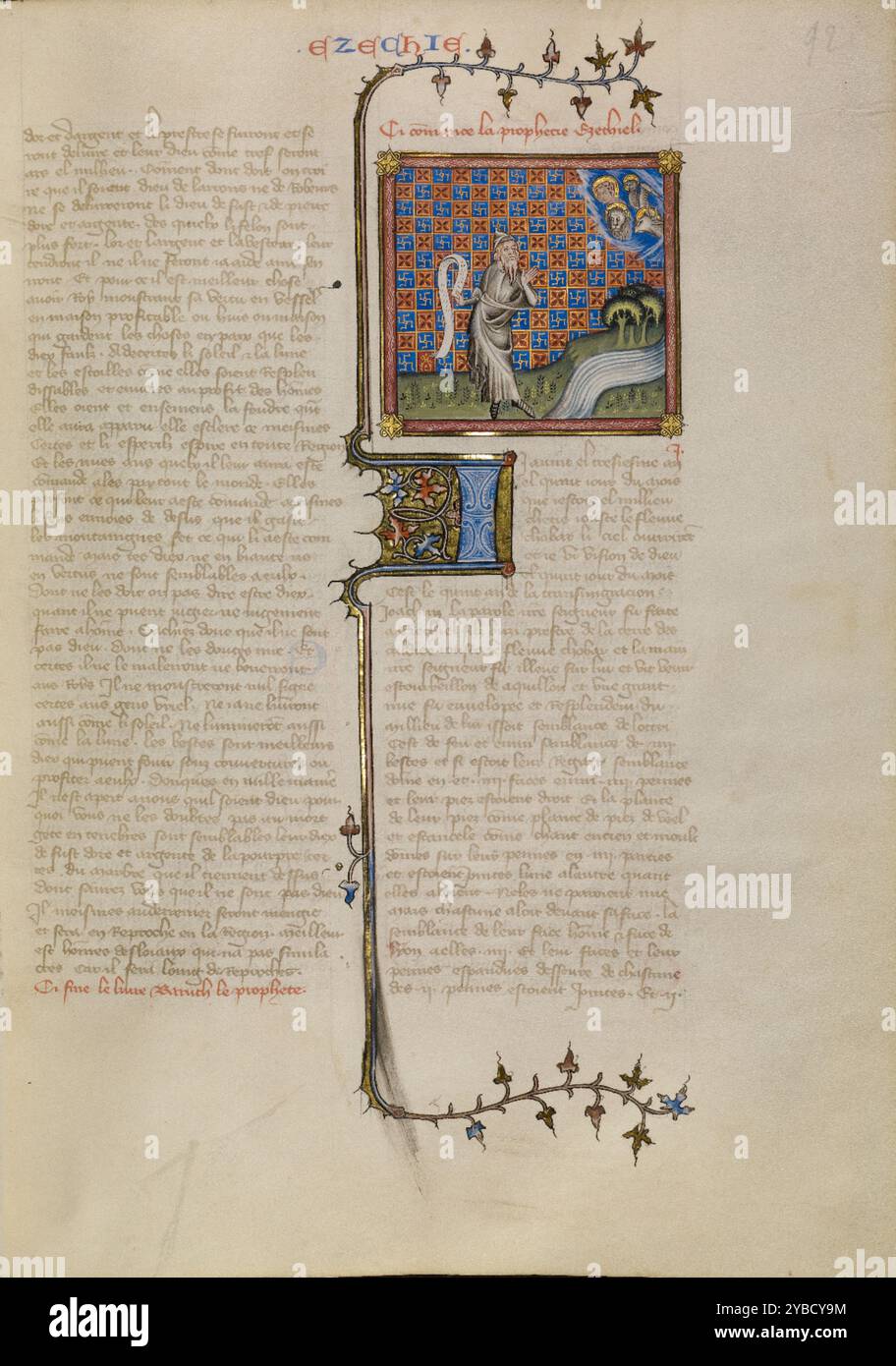 Ezekiel's Vision of the Tetramorph, about 1360-1370 Stock Photo - Alamy