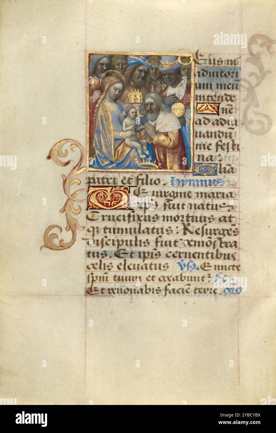 Adoration of the Magi; Poncher Hours, about 1500 Stock Photo - Alamy