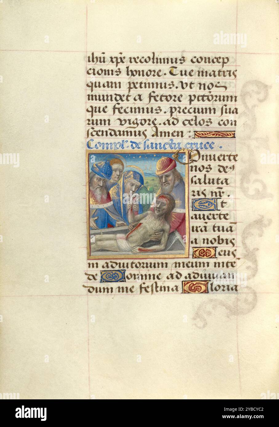 Entombment of Christ; Poncher Hours, about 1500 Stock Photo - Alamy