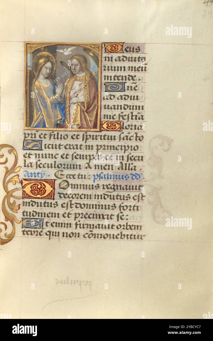 Annunciation; Poncher Hours, about 1500 Stock Photo - Alamy