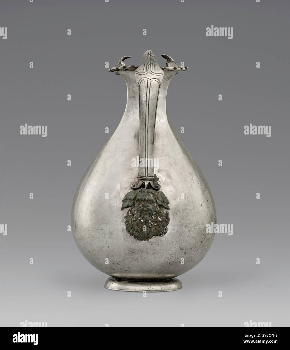 Oinochoe, 50-25 B.C. Additional Info: The pitcher has a pear-shaped ...