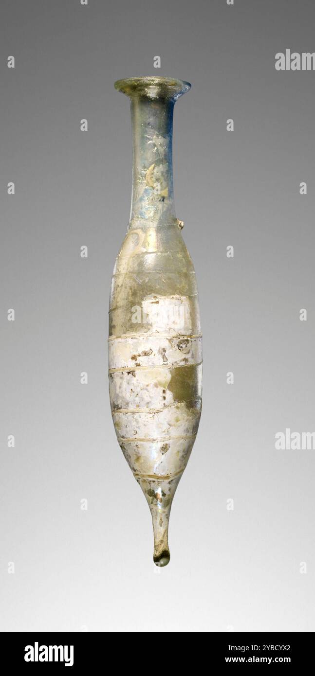 Flask, 1st century A.D. Additional Info: Flask of pale green glass with ...