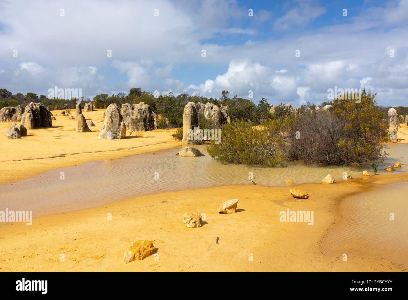 The Pinnacles Desert Park in Nambung National Park, Western Australia ...