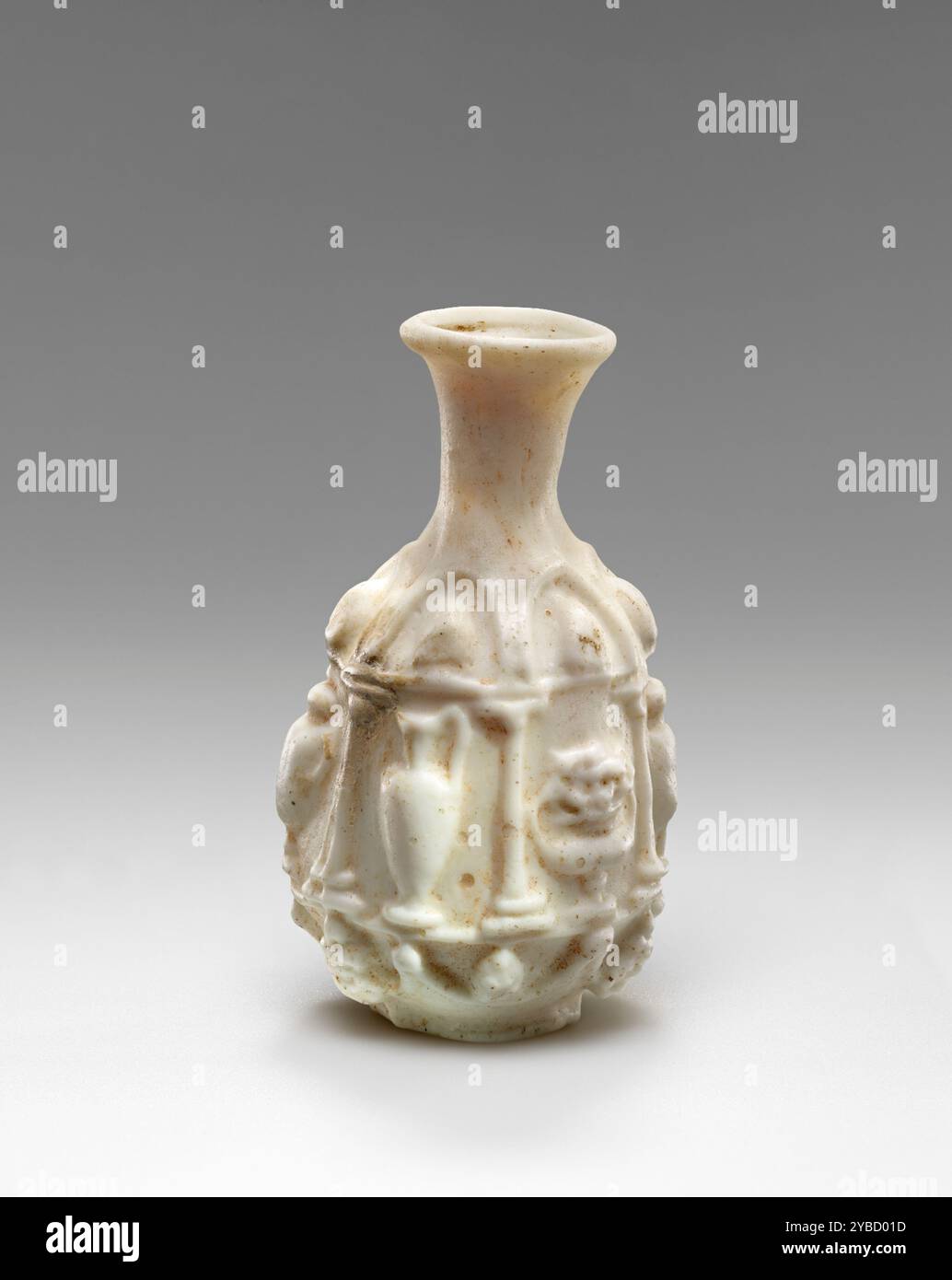 Flask, 1st century A.D. Additional Info: Mold-blown flask of opaque ...