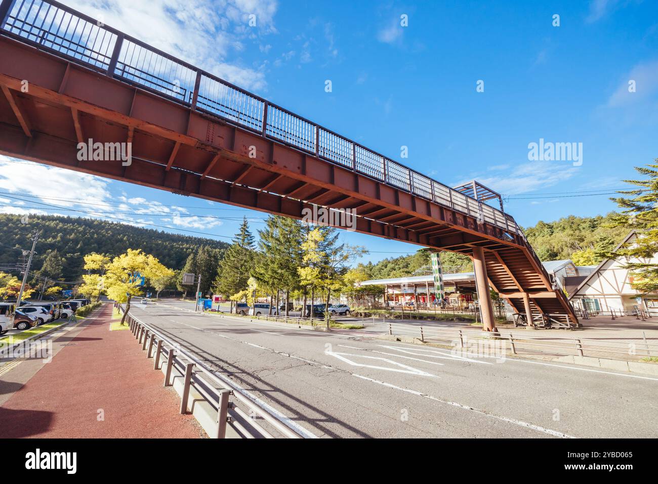 Shirakaba Lake Township in Japan Stock Photo - Alamy