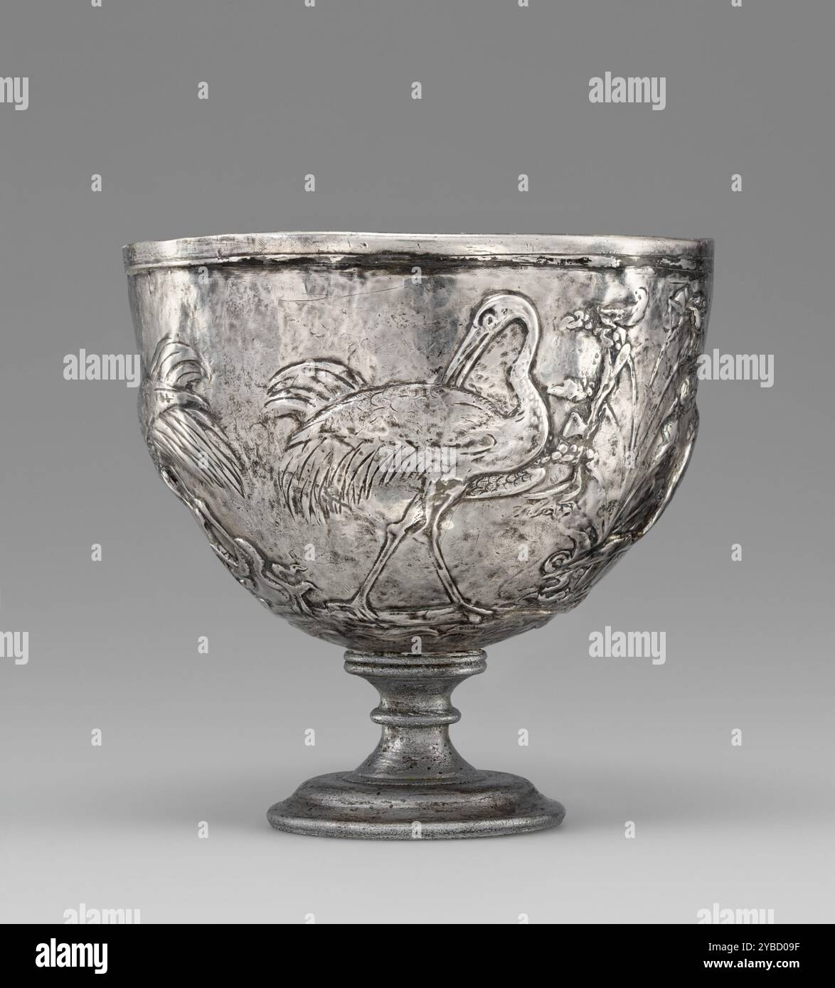 Cup with Cranes, 25 B.C.-A.D. 50. Additional Info: Four cranes shown in ...