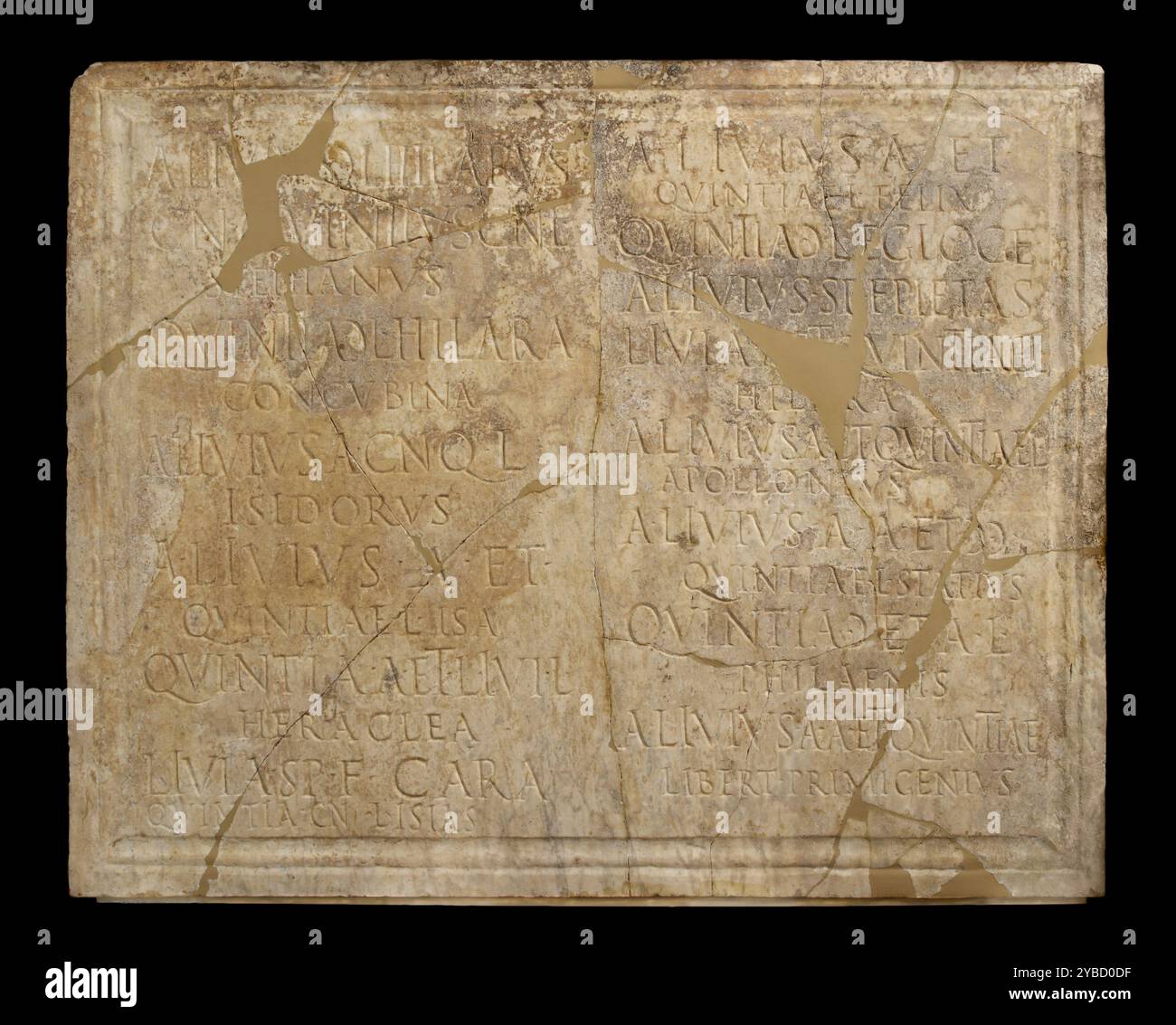 Roman Funerary Inscription, 1st century B.C Stock Photo - Alamy