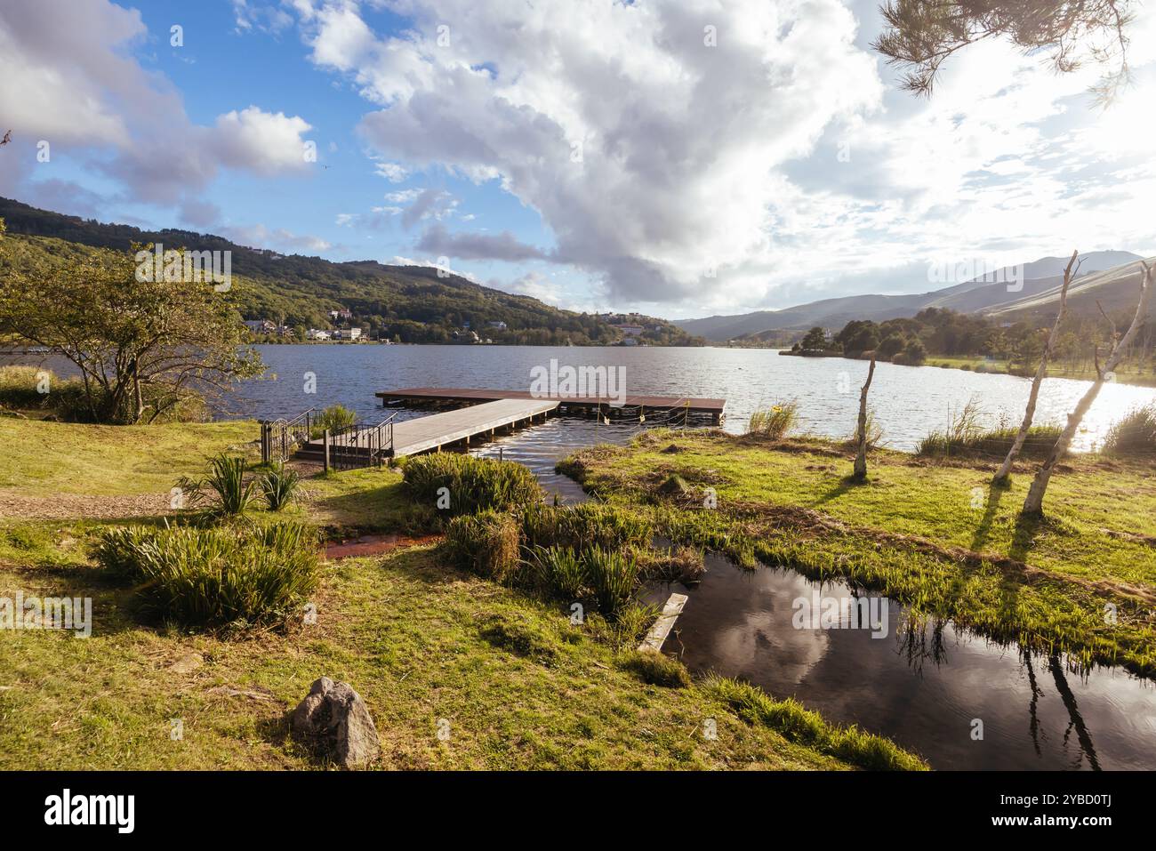 Shirakaba Lake Township in Japan Stock Photo - Alamy