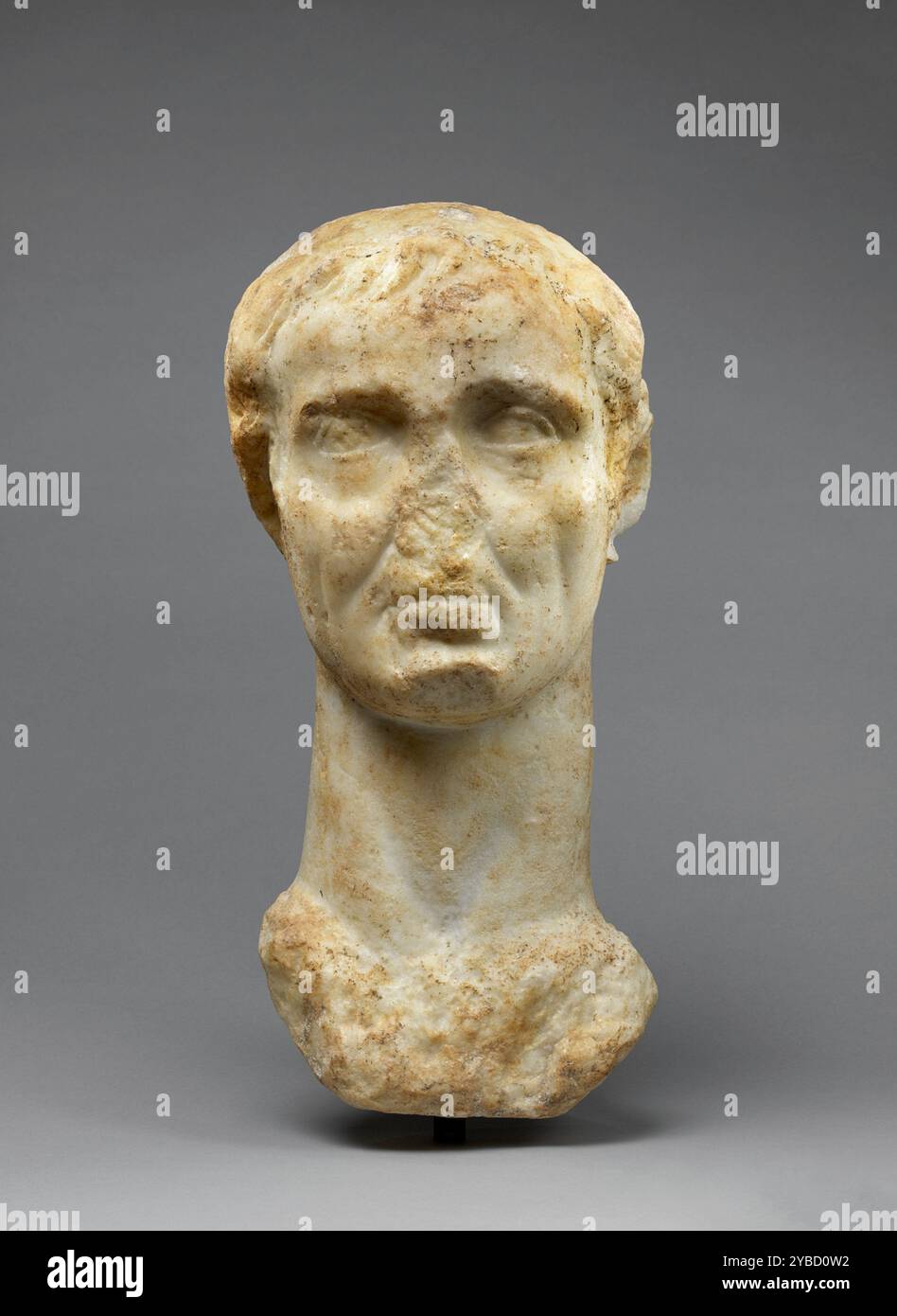 Colossal Head of Gaius Julius Caesar Worked for Insertion in a Togatus ...