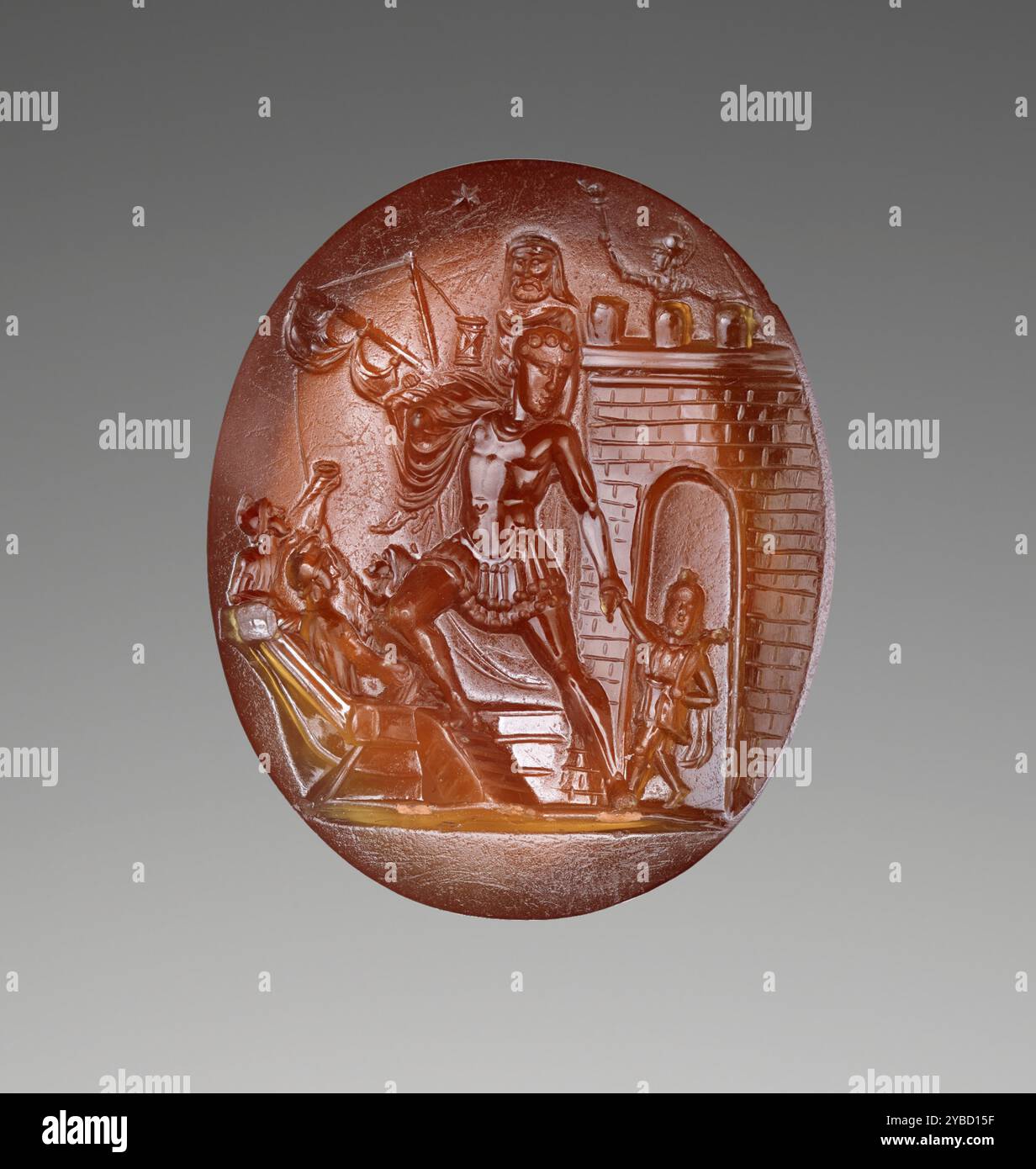Intaglio with Scene of Aeneas and his Family Escaping from Troy, about 20 B.C. Additional Info ...