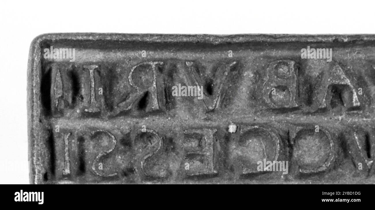 Stamp with Inscription, 1st century B.C.-1st century A.D Stock Photo ...