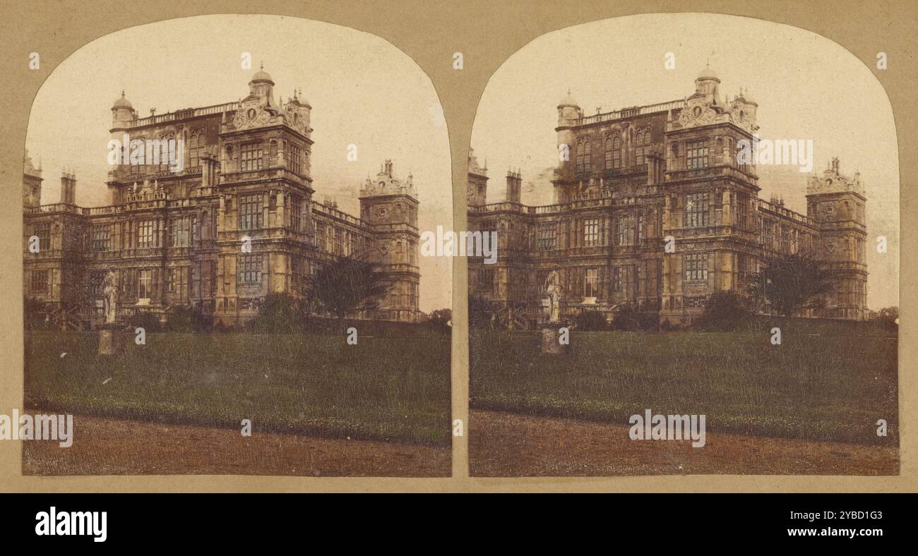 Wollaton Hall, Near Nottingham, about 1860. The Seat of The Right ...