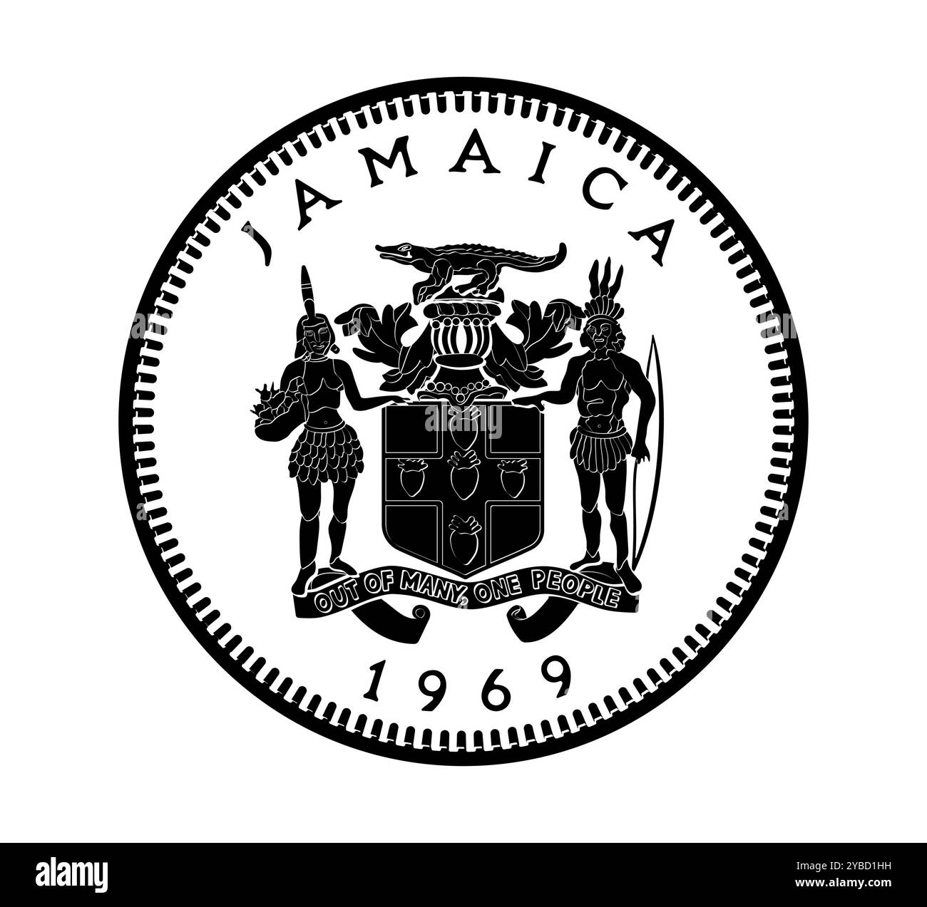 Jamaica coat of arms hi-res stock photography and images - Alamy
