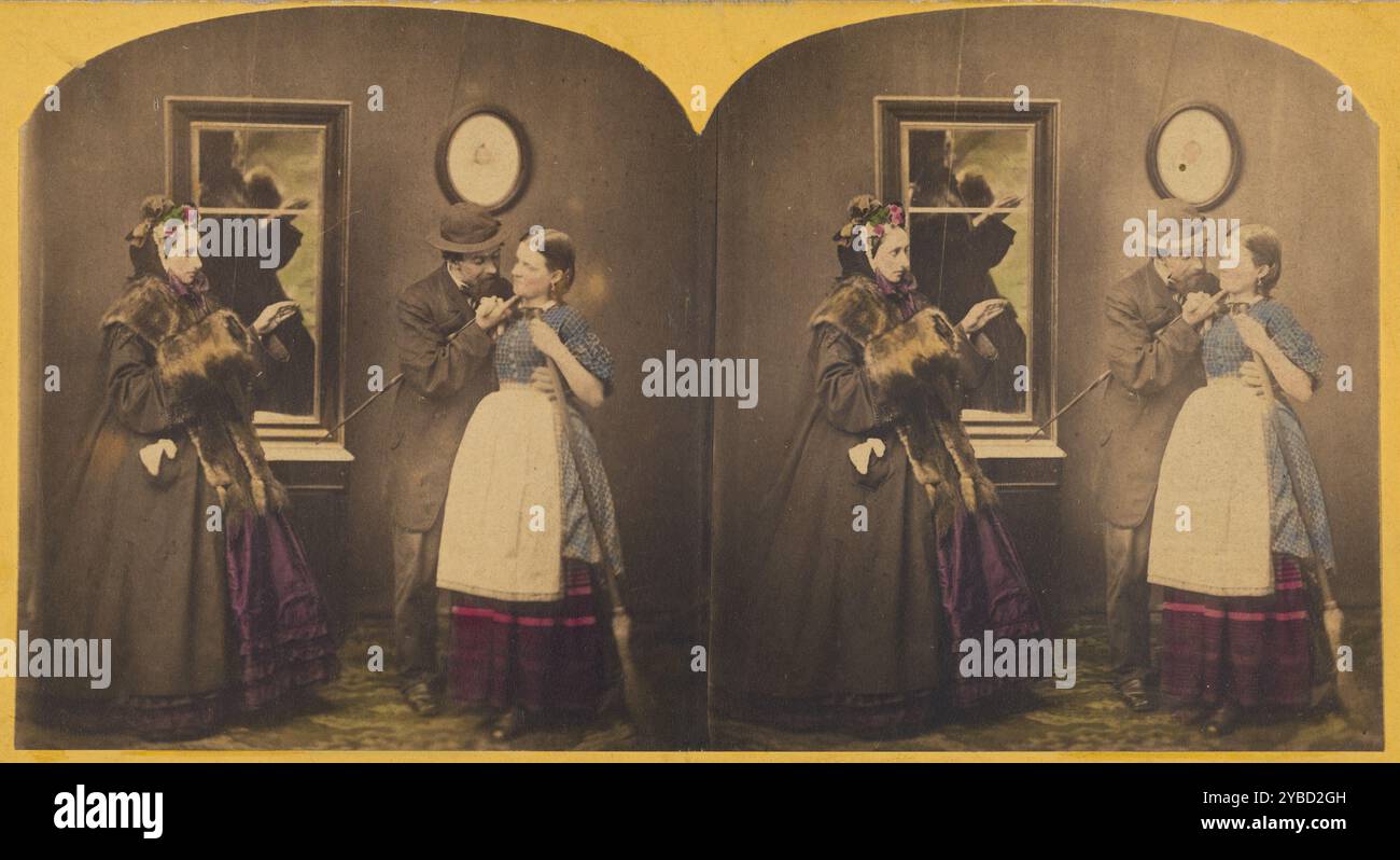 Genre: man touching woman under the chin, another woman observing ...