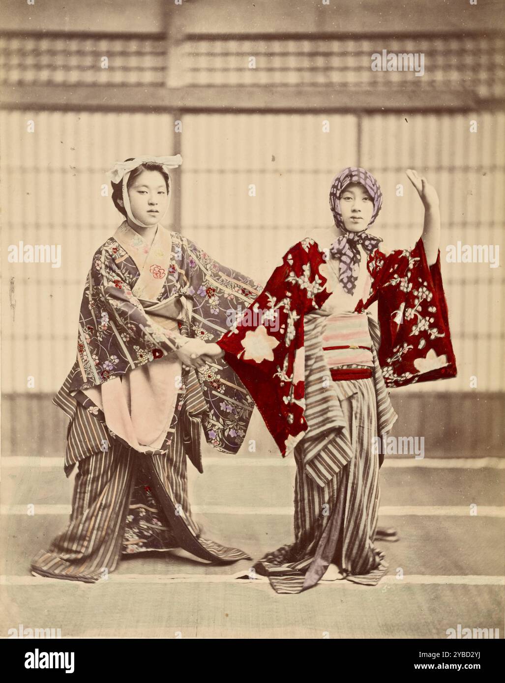 Two Japanese Women in Costume, about 1870-1890. Two Japanese women ...