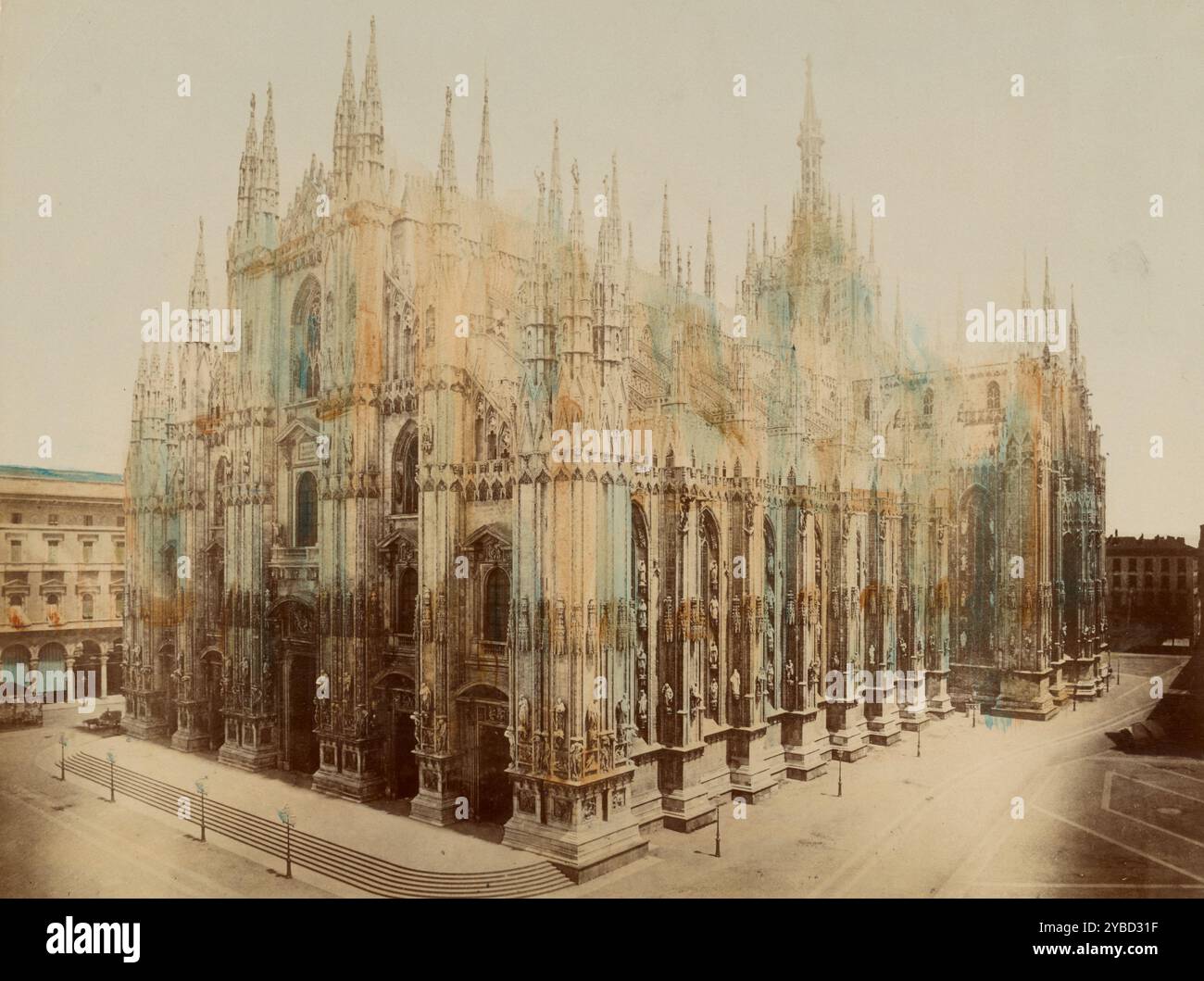 Milan Cathedral, 1870s-1880s. View of Duomo di Milano Milan Cathedral ...