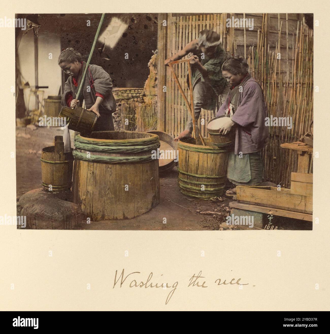 Washing the Rice, about 1873-1883 Stock Photo - Alamy