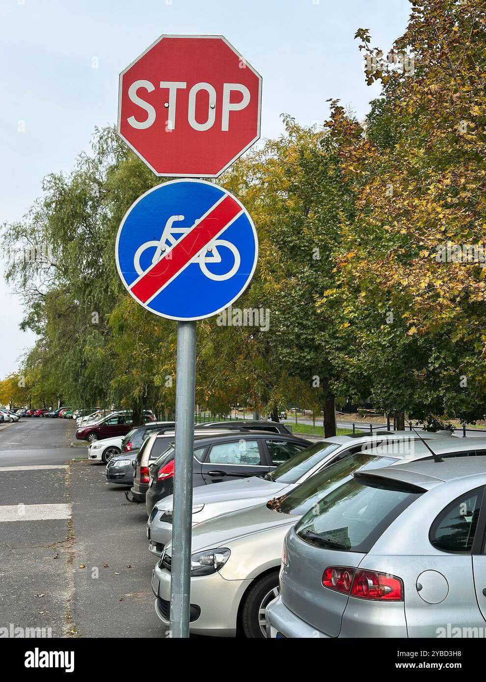 Stop sign parking lot hi-res stock photography and images - Alamy