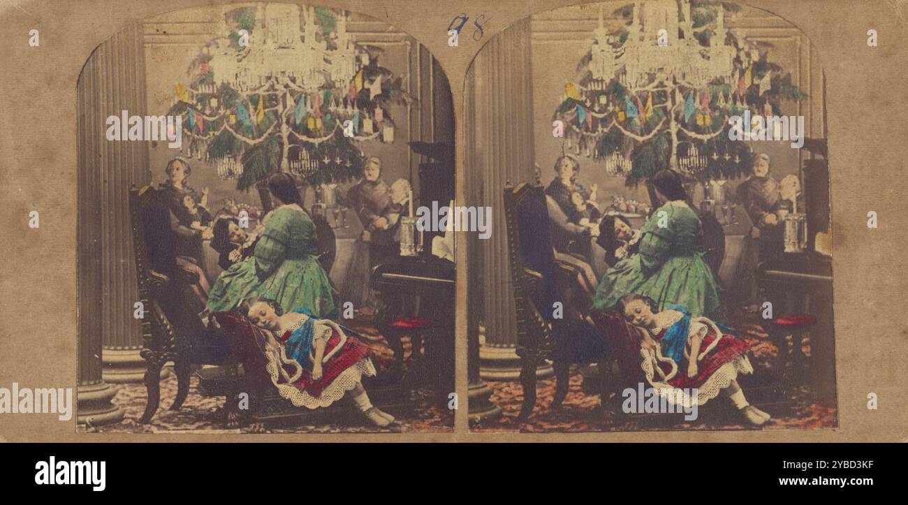 Child's Dream. Pantomime, Ball Room, Christmas Tree. By Phiz., 1855 ...