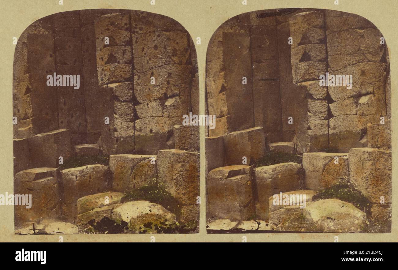 Sectional View of the Basaltic Columns, Giant's Causeway, County of ...