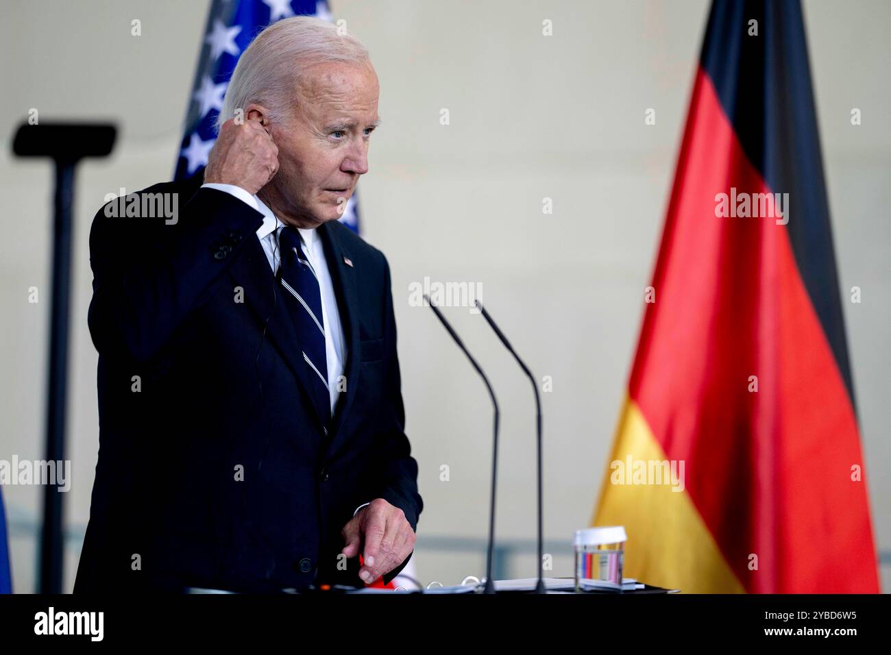 Press statements with the American President, JOE BIDEN and the German ...