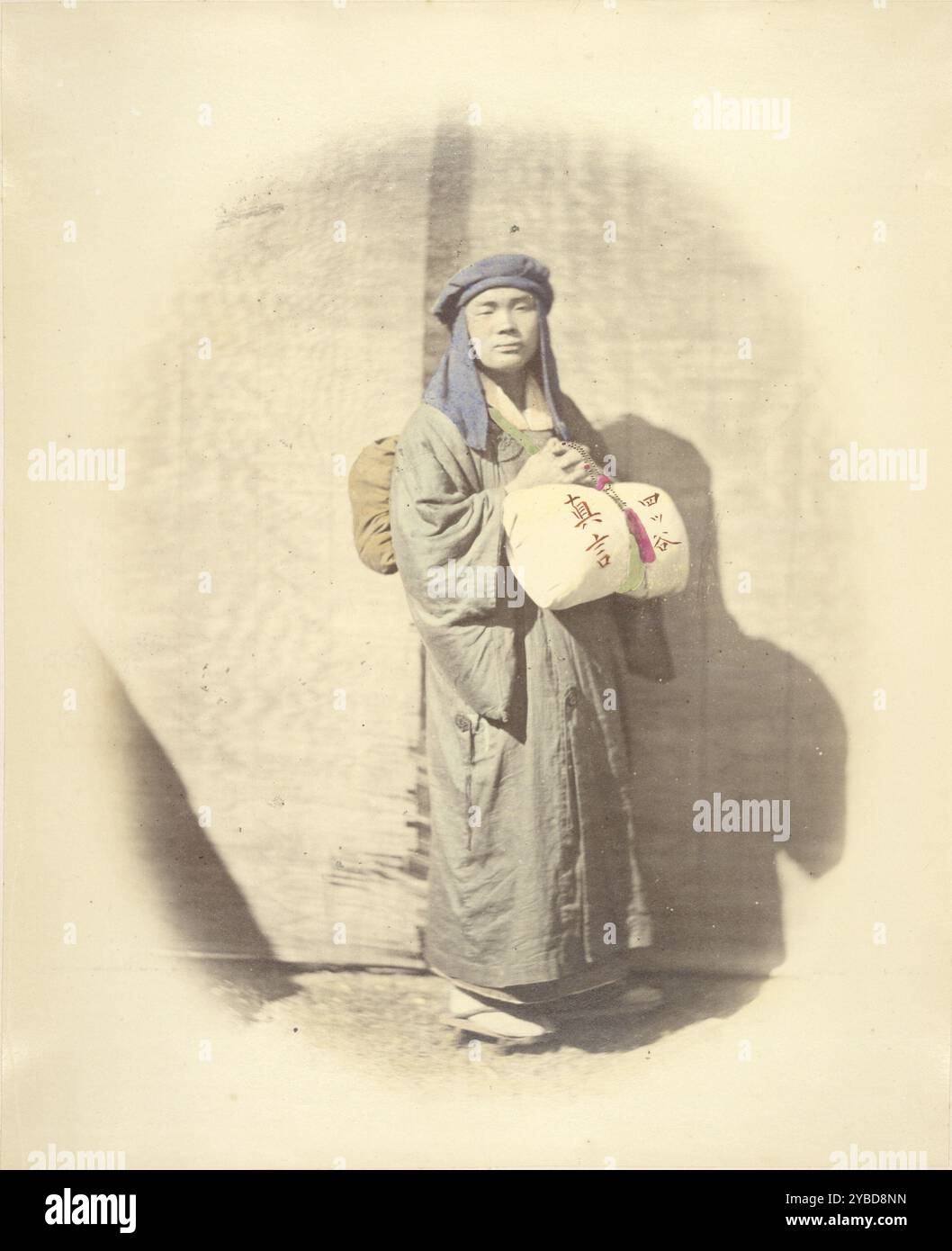 Priest Traveling, 1863-1868. A travelling priest is dressed in ...