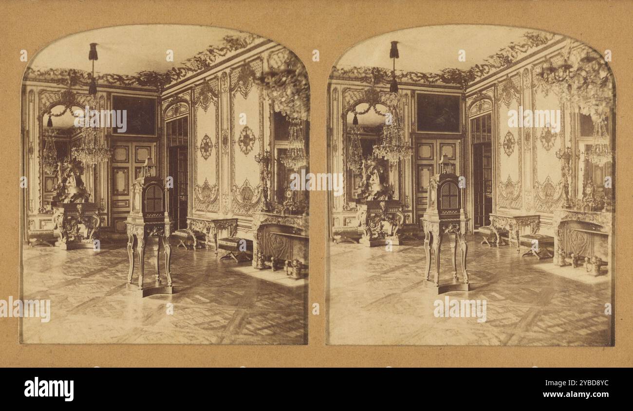 Salle des Pendules (Musee de Versailles), 1855-1865.Room of the ...