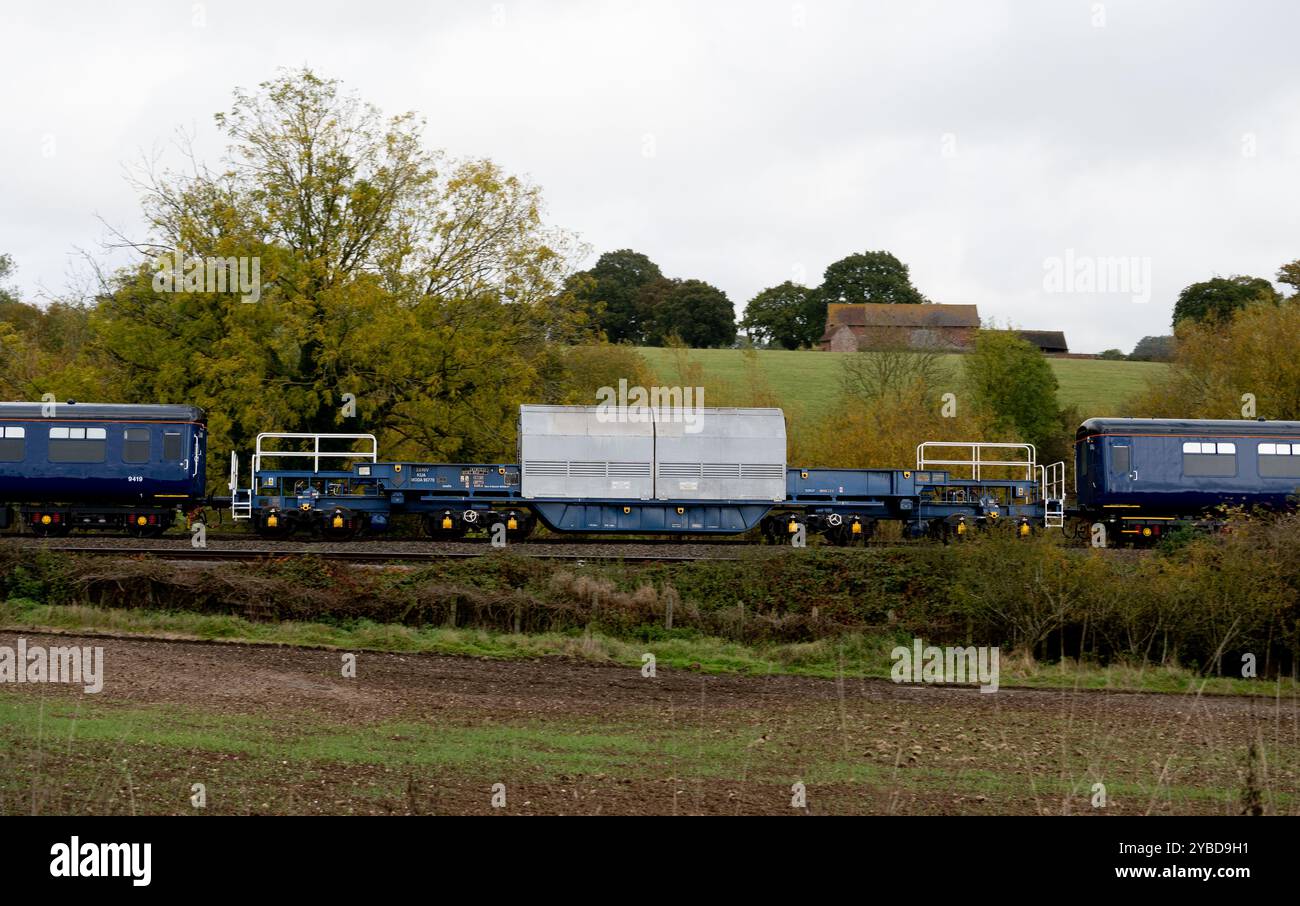 A nuclear flask train at Hatton North Junction, Warwickshire, UK Stock ...