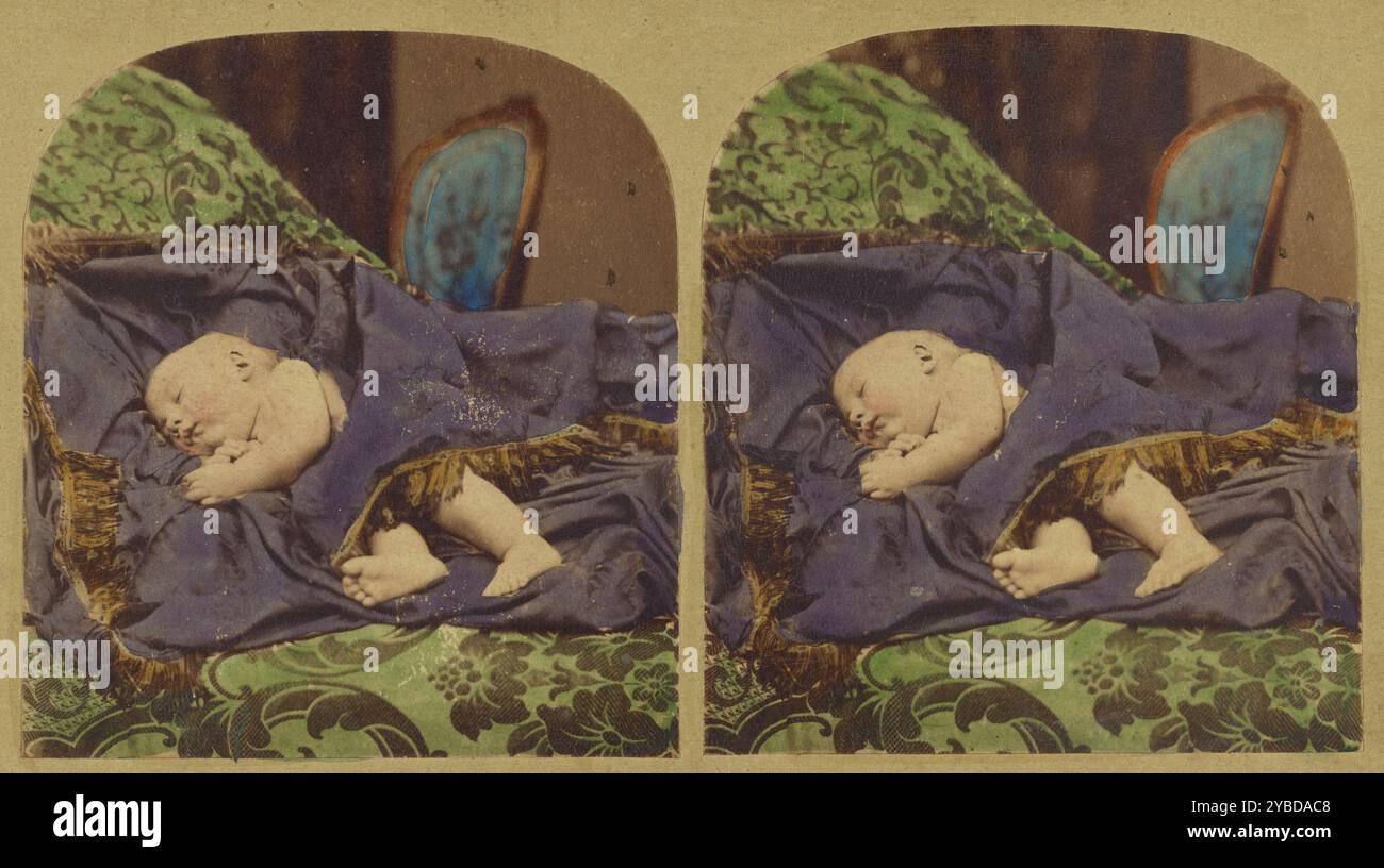Victorian bed with sleeping children hi-res stock photography and ...