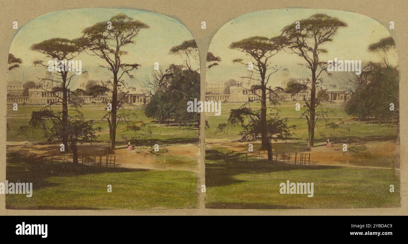 Greenwich Hospital, about 1860 Stock Photo - Alamy