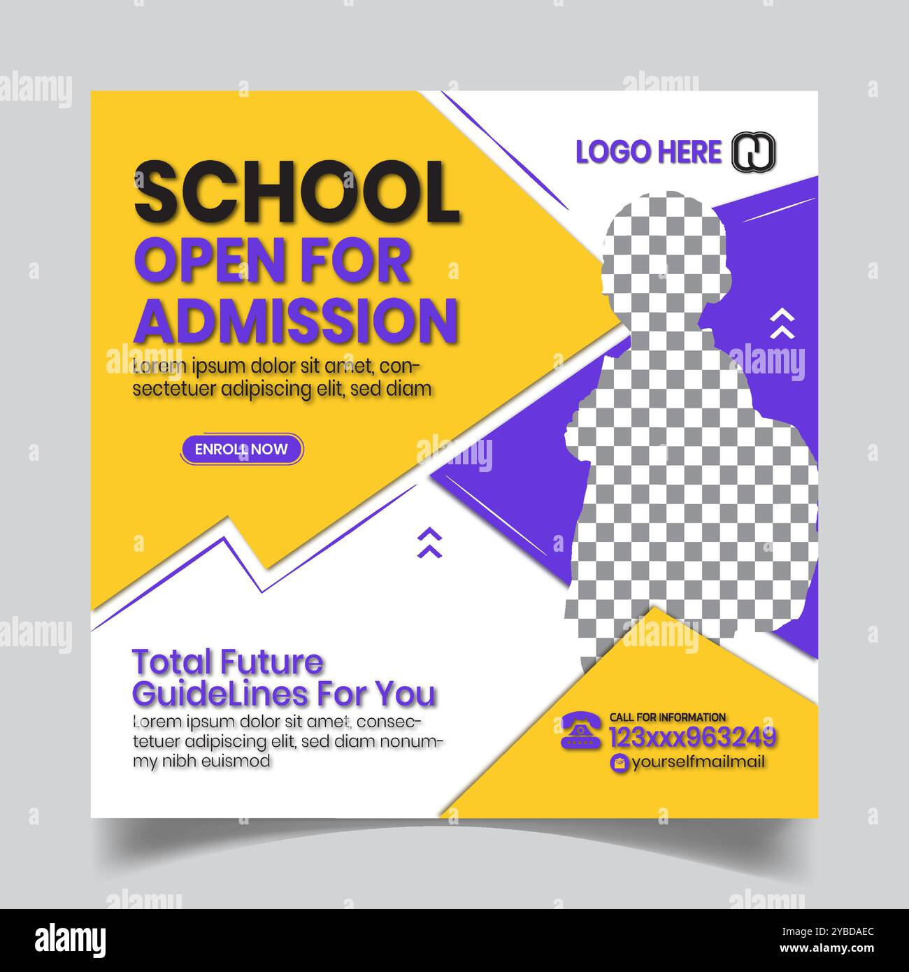 Back To School Social Media Post Design Banner Stock Vector Image & Art ...
